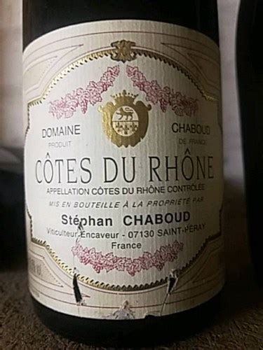 Stéphan Chaboud Côtes Du Rhône Vivino Australia