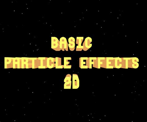 Artstation Basic Particles Effects 2d Game Assets