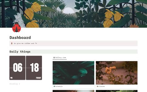 Dashboard Template Notion Marketplace
