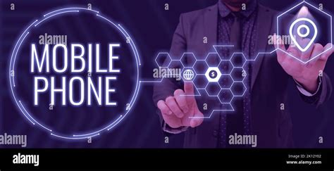 Inspiration Showing Sign Mobile Phone Business Approach A Handheld