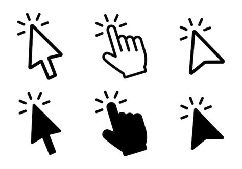 Premium Vector Mouse Cursor Click Set
