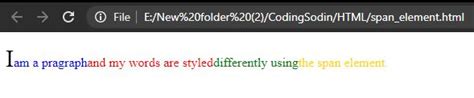 HTML Section