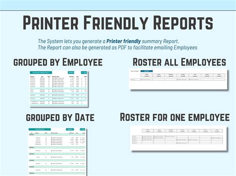 Excel Roster Management Template Shifts Employee List And Cost Rates Calculation Excel