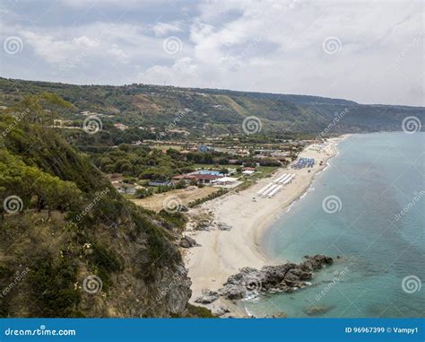 Paradise Of The Sub Beach With Promontory Overlooking The Sea