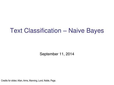 Ppt Text Classification Naive Bayes Powerpoint Presentation Free