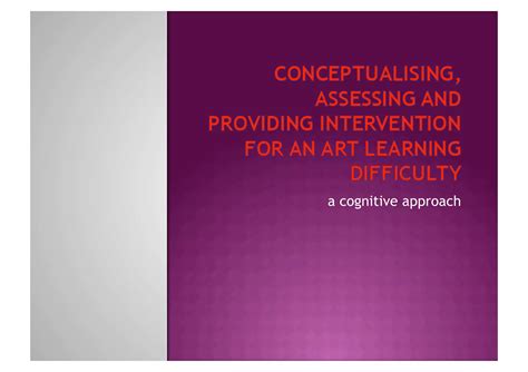 Drawing Learning Difficulty Pp Ppt