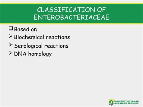 Enterobacteriaceaepptx Uhas Slides On Enterobacteriae Ppt