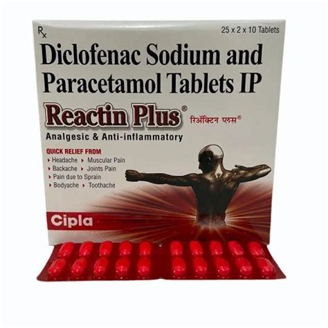 Reactine Plus Tablet At ₹ 200 Strip Diclofenac Paracetamol Tablet In Nagpur Id 2855386447812