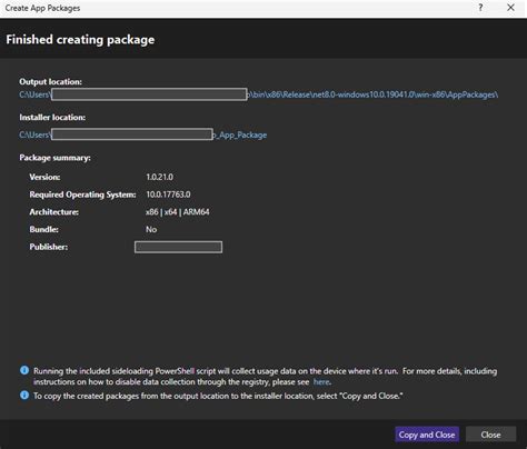 Partner Center Not Accepting The Winui 3 0 Desktop Application Package Created With Visual