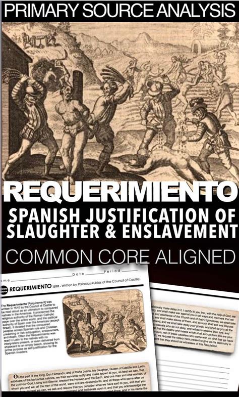 The Requerimiento Primary Source Analysis Distance Learning Version World History Lessons