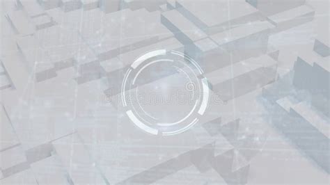 animation of scope scanning over white shapes moving stock video