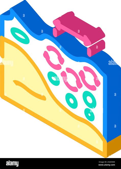 Current Generator Tidal Power Isometric Icon Vector Current Generator Tidal Power Sign