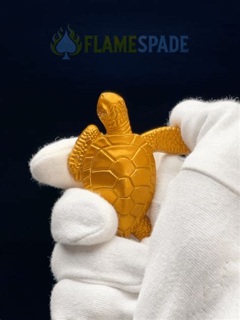 Golden Turtle Lighter Flamespade