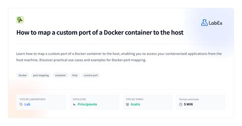 Asignación De Puertos Personalizados En Docker Labex