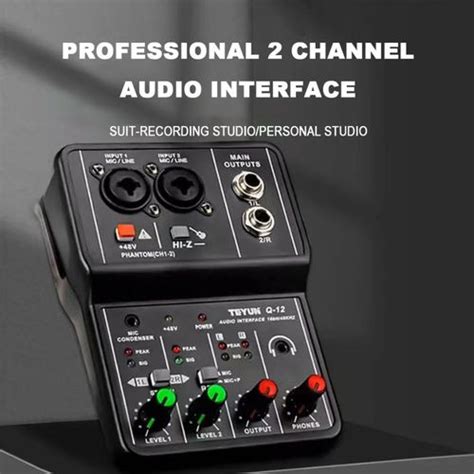 generic wild audio portable professionnelle q12 2 canaux console de