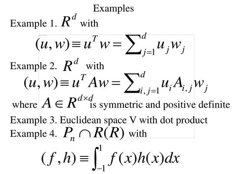 Ppt Ma5242 Wavelets Lecture 2 Euclidean And Unitary Spaces Powerpoint