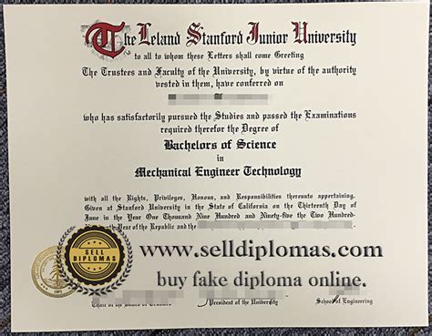 Where To Buy Stanford University Diploma Certificate