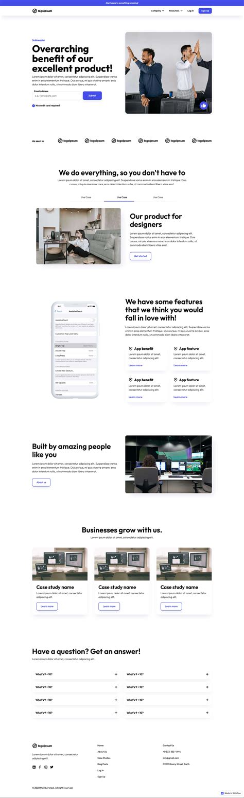 11 Generic Saas Template Webflow Template