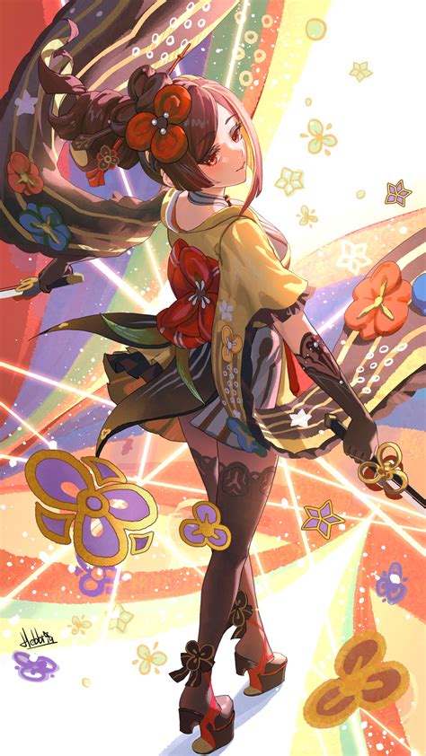 Chiori Genshin Impact Drawn By Hebbtia Danbooru