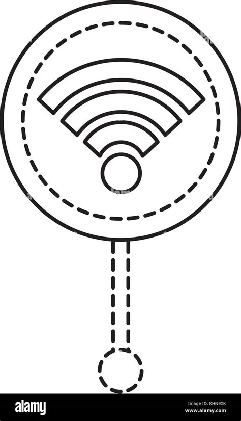 Gps Navigation Pointer Map Wifi Internet Signal Stock Vector Image