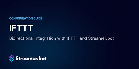 Ifttt Streamerbot Docs