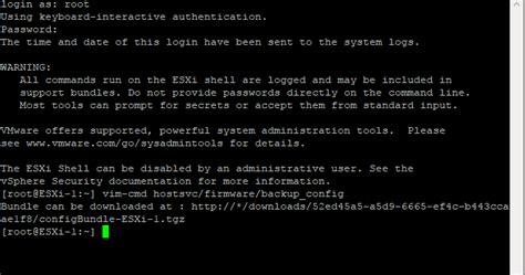 Backup And Restore The Vmware Esxi 6x Configuration The Id10t Manual