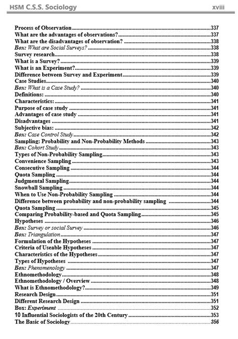 Essential Sociology For CSS PMS HSM Publishers Essential Sociology For CSS PMS HSM Publishers