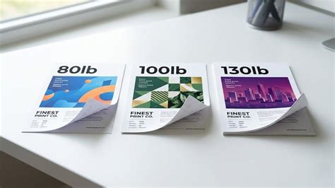 Paper Weight Explained Choosing Between 80lb 100lb And 130lb Stock