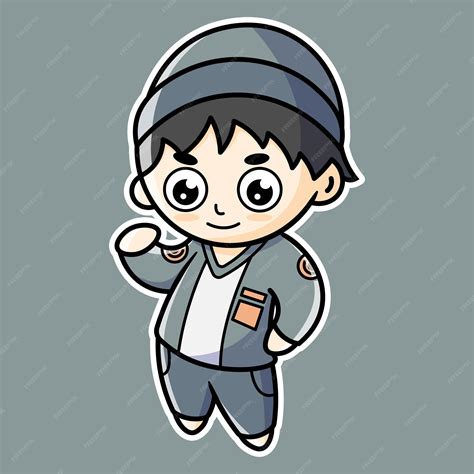 Premium Vector Cool Boy Chibi Illustration Vector Art Design