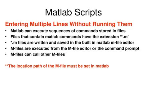Matlab Training Session 3 Control And Flow Ppt Download