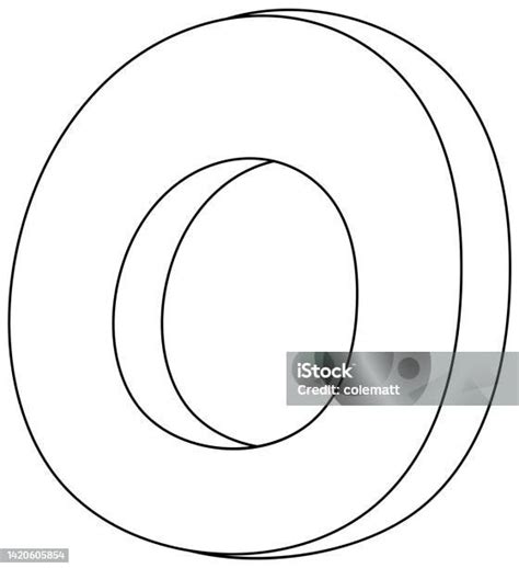 Number Zero Doodle Outline For Colouring Stock Illustration Download