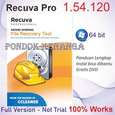 jual recuva pro full version lifetime kota bekasi pondok kenanga