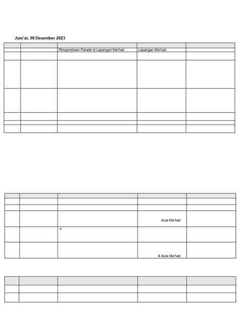 Jadwal Kegiatan Madtsane Class Meeting Pdf