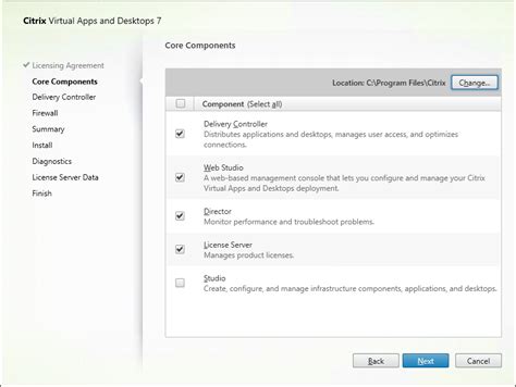 Install Core Components Citrix Virtual Apps And Desktops 7 2305
