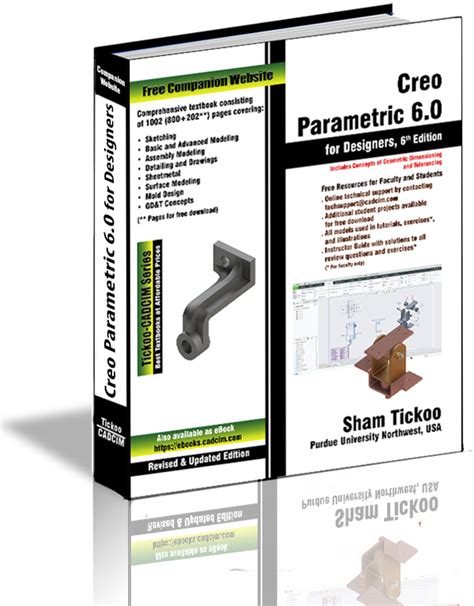 creo parametric 6 0 for designers book by prof sham tickoo and cadcim