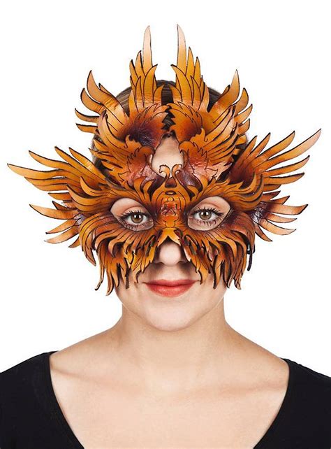 Handmade Bird Mask Made Of Leather Etsy
