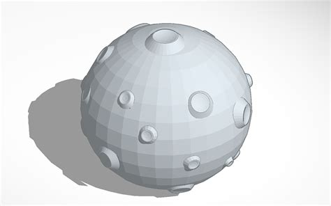 3d Design Moon Tinkercad