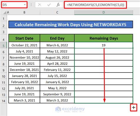 How To Calculate Remaining Days In Excel 5 Methods Exceldemy