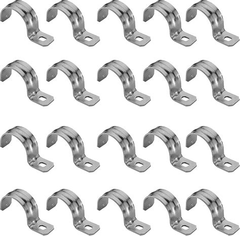 Ohlectric Pipe Strap 1 Hole 20 Pack 1 1 2 Inch Reinforced Rib For
