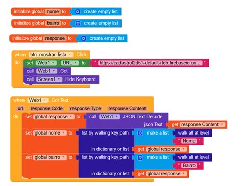 How To Get Firebase Database Sub Tag Values List Databases Kodular