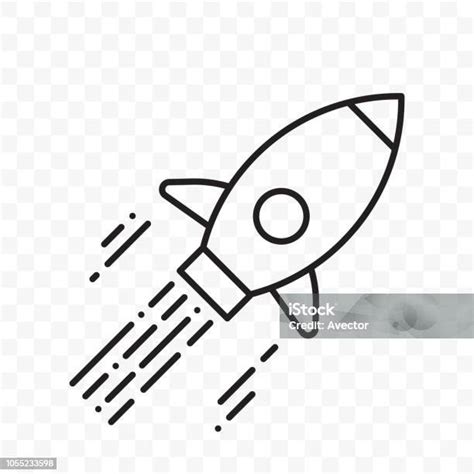 시작 프로젝트에 대 한 로켓 로고입니다 비행 시작 비즈니스 발사 로켓 아이콘 벡터 얇은 선 로켓에 대한 스톡 벡터 아트 및 기타 이미지 Istock
