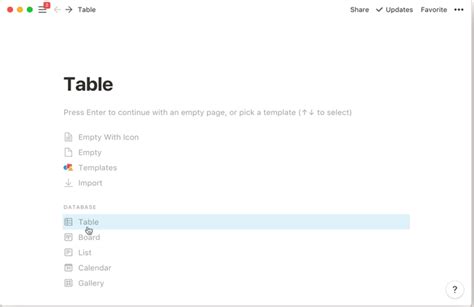 How To Create A Table In Notion Article Formatting Hack
