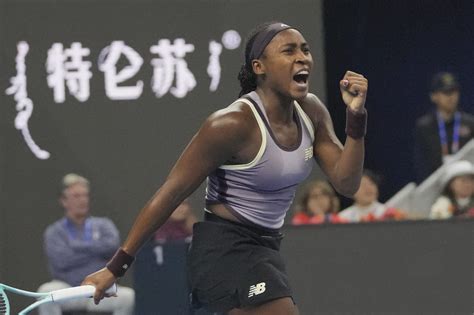 Coco Gauff Wins China Open Final In Straight Sets Sinner Rallies To Advance In Shanghai