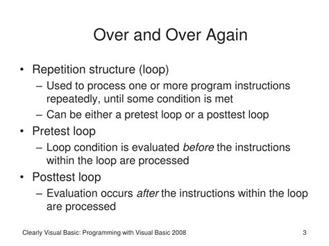 Ppt Mastering Loops Pretest And Posttest In Visual Basic Powerpoint