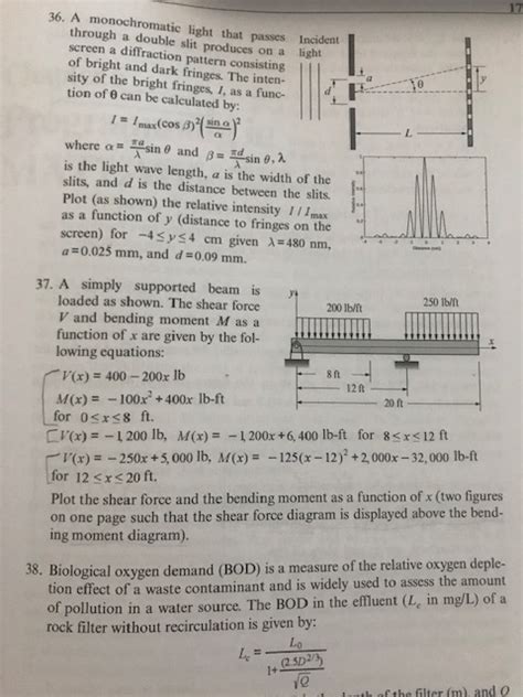 Solved 36 A Monochromatic Light That Passes Incident