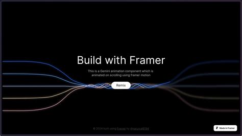 Framer City Gemini Animation Component Arun Raj 1 Framer Resource