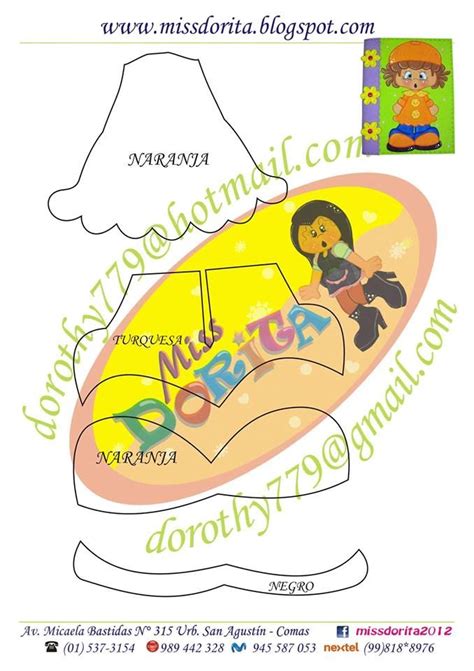 Mejores 132 imágenes de MISS DORITA MOLDES en Pinterest Cuadernos decorados Goma eva y Gomitas