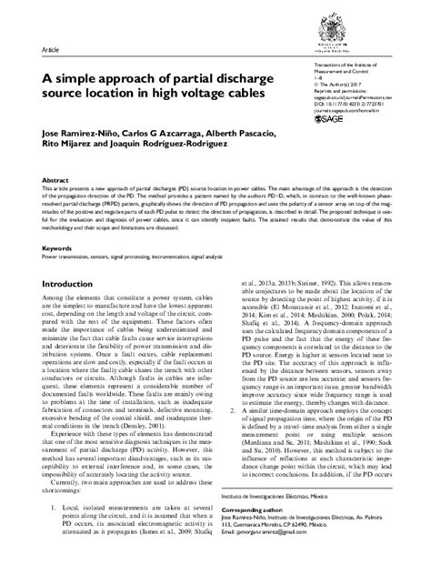 Pdf A Simple Approach Of Partial Discharge Source Location In High