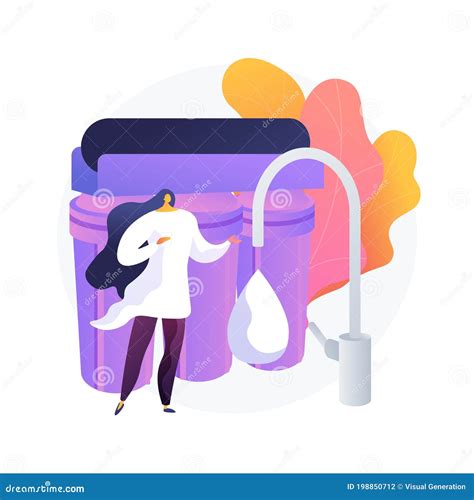 Water Filtering System Abstract Concept Vector Illustration Stock Vector Illustration Of