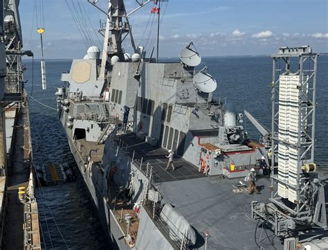 U S Navy Tests At Sea Vls Reloading During Command Drills Naval News